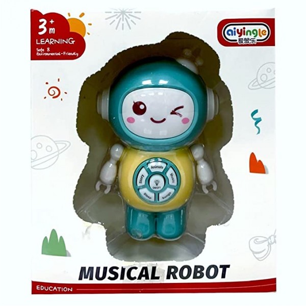 Musical Robot for kids Battery operated - Buyon.pk