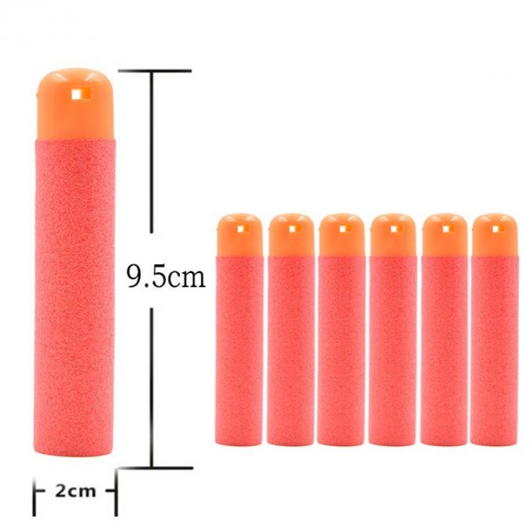 Nerf Soft Foam Bullet Dartss - 24 pcs - Orange - Buyon.pk