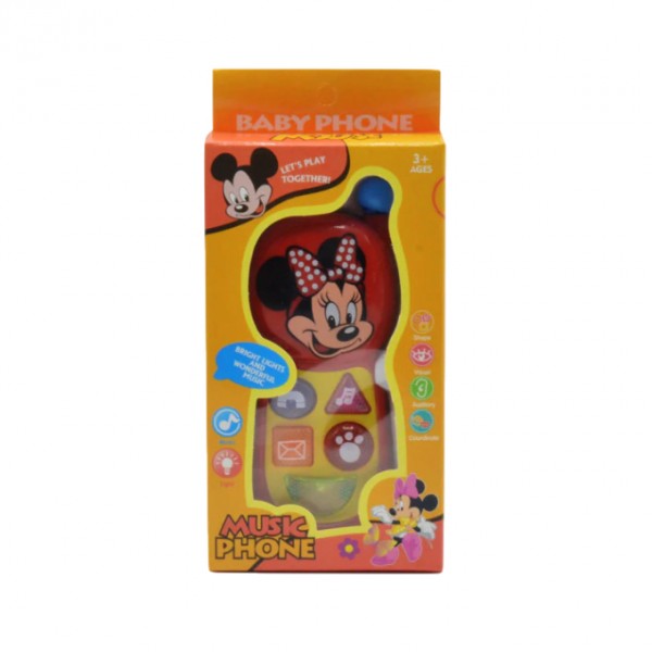 Planet X - Vibrant Red Musical Marvel Mickey Mouse Magic Phone for Kids ...