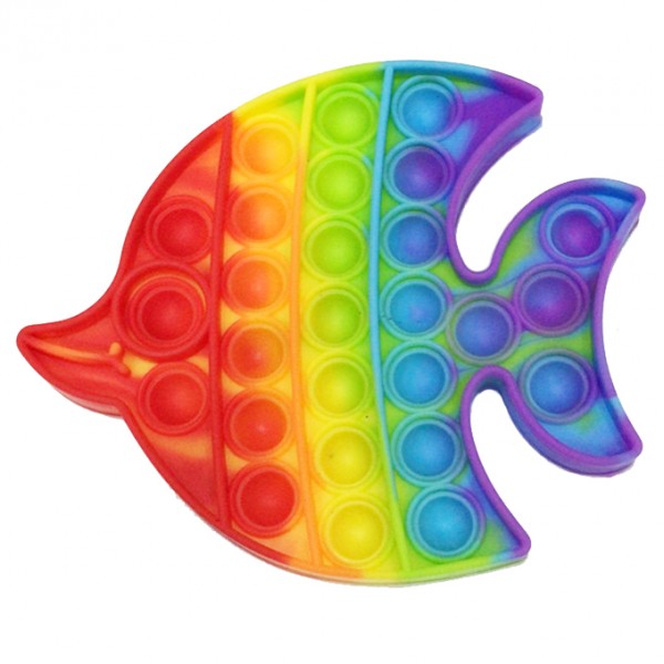 Push Pop Bubble Fidget Spinner Pop It Silicone Toy - 6 inches - New ...
