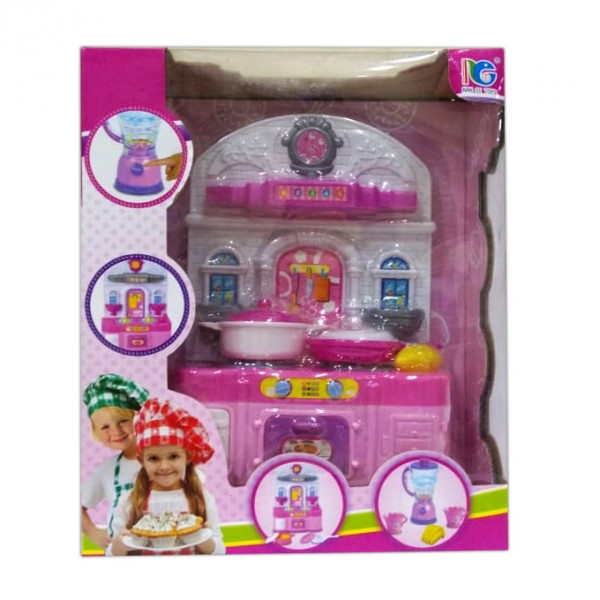Buy Mini Chef Pink Kitchen Play Set - Battery Operated online in ...