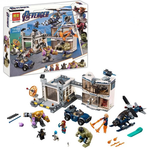 Marvel Avengers: Super Heroes Endgame Compound Battle Set Hulk Iron Man ...