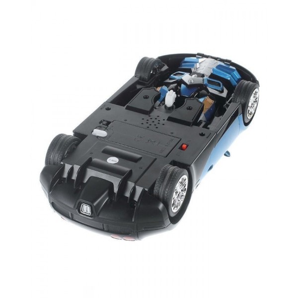 RC TRANSFORMER TOY - BUGATTI BLUE - Buyon.pk