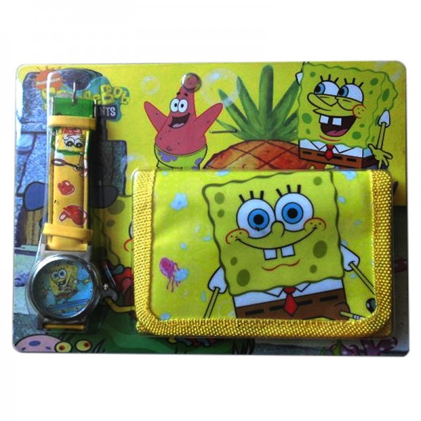 Spongebob Watch With Wallet - Buyon.pk