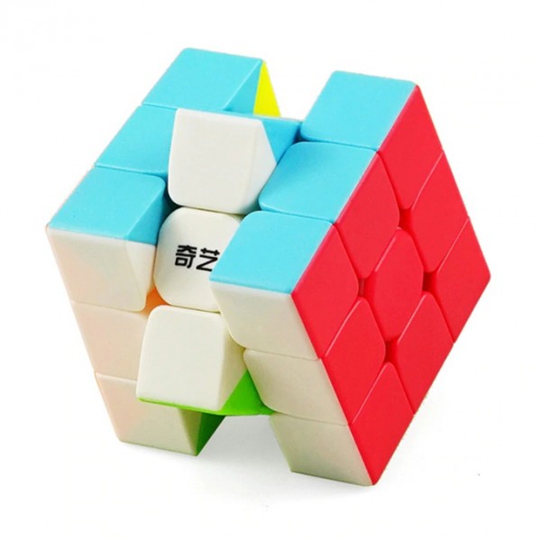 QiYi Warrior S 3x3 Sticker Less Speed Rubik's Cube - Multi Color - Buyon.pk