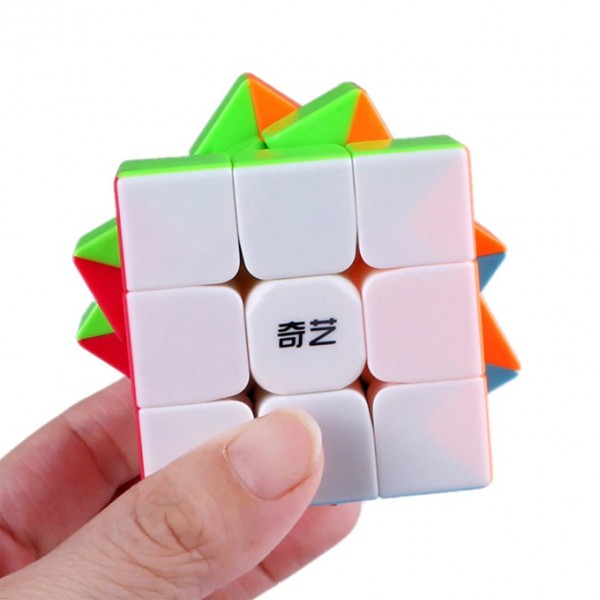 QiYi Warrior S 3x3 Sticker Less Speed Rubik's Cube - Multi Color - Buyon.pk