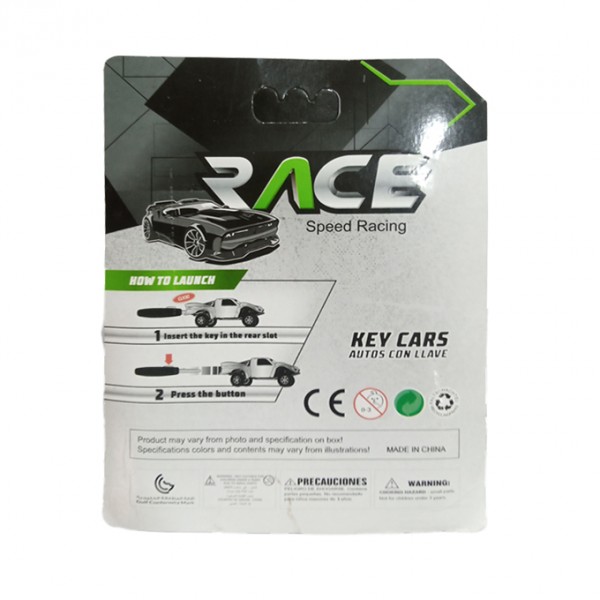 Race Speed Racing Key Power Die Cast Car - Car With Key Set - Green ...