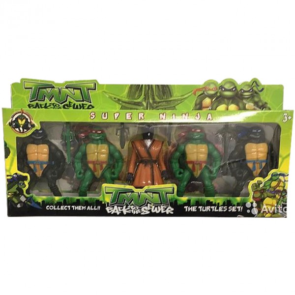 Teenage Mutant Ninja Turtles TMNT - 5 Action Figures Set - Buyon.pk
