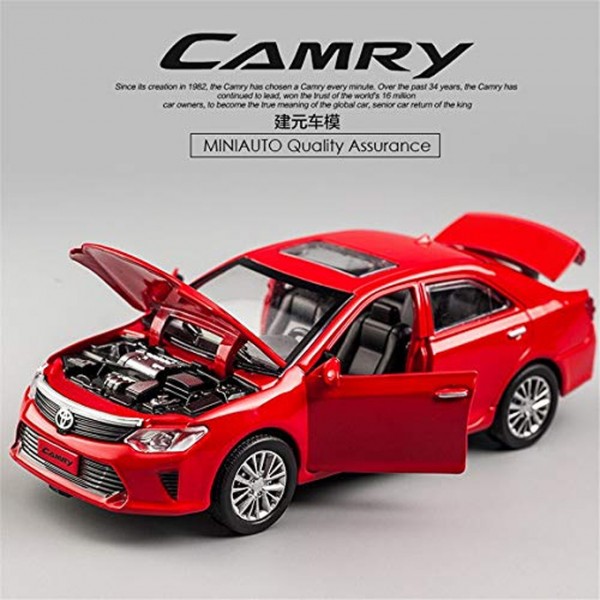 Toyota Camry Die Cast Scale Model Car 1:28 - 6 inches - Red - Buyon.pk