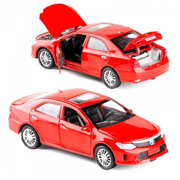 Toyota Camry Die Cast Scale Model Car 1:28 - 6 inches - Red - Buyon.pk