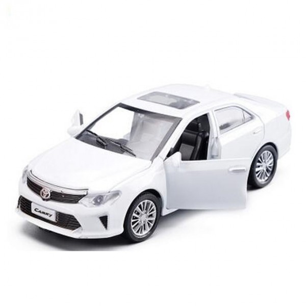 Toyota Camry Die Cast Scale Model Car 1:28 - 6 inches - White - Buyon.pk