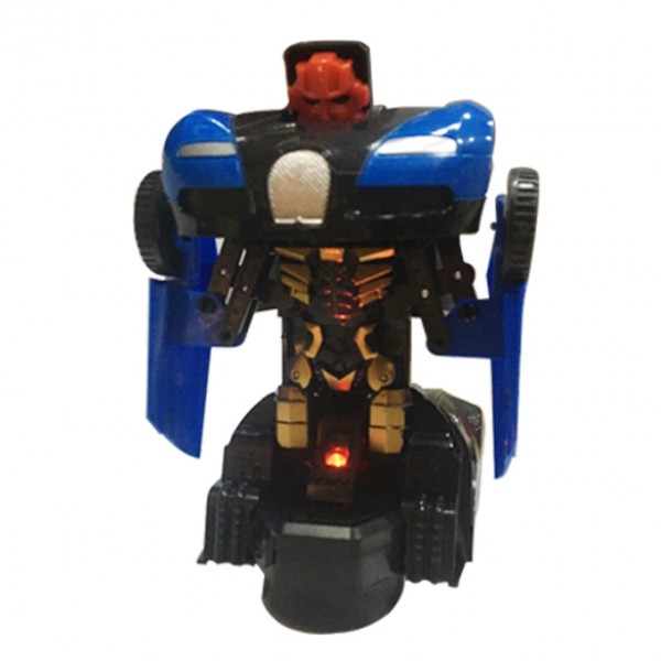 Transformer Bugatti Robot Car - Light & Music - Blue - Buyon.pk
