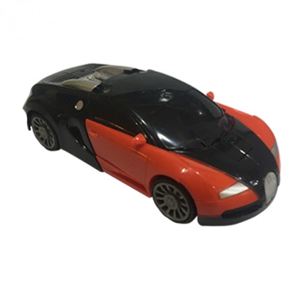 Transformer Bugatti Robot Car - Light & Music - Red - Buyon.pk