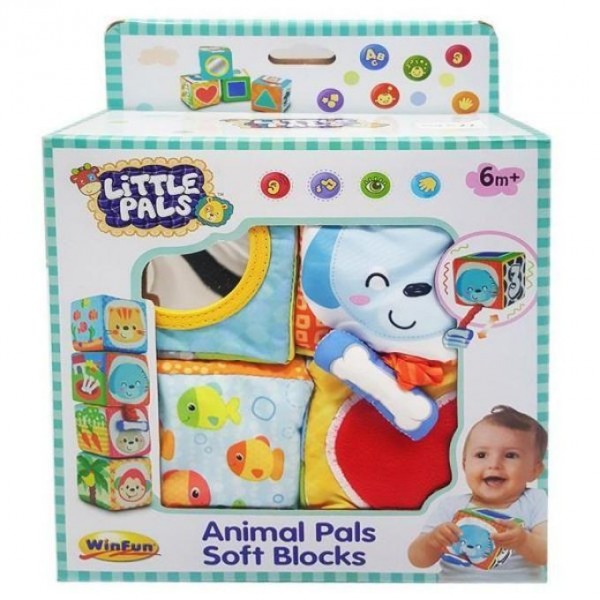 Win-Fun Little Pals Soft Blocks Toy For Kids - 0178 - Buyon.pk