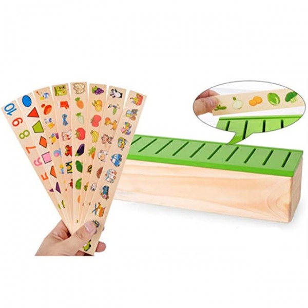 Wooden Knowledge Classification Box early Education for kids - Buyon.pk