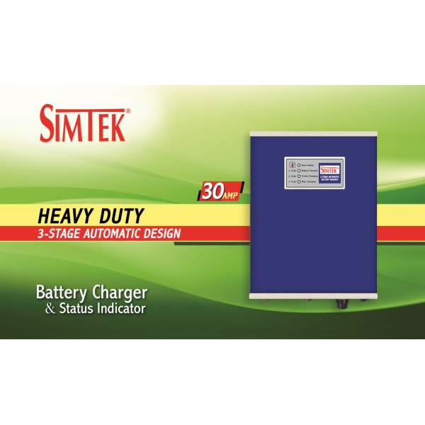 Simtek Battery Charger 12v 30 Ampere Fully Automatic Best Quality ...