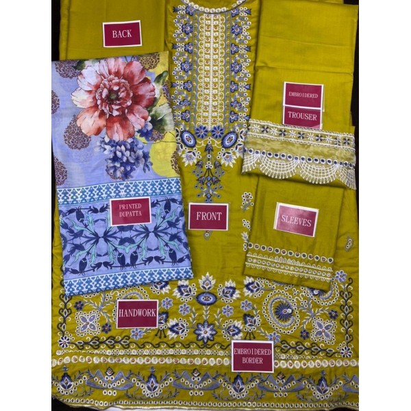Embroidered Fancy Lawn Collection - Buyon.pk