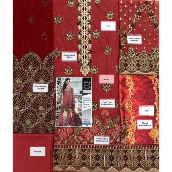 Buy Sequence Work Embroidery Dress for Women in Rust Color online in ...