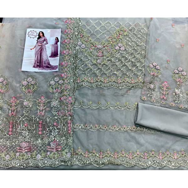 Net Saree Embroidered Collection - Buyon.pk