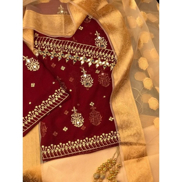 Buy Fully Embroidered Sheesha work dress for her online in Pakistan ...