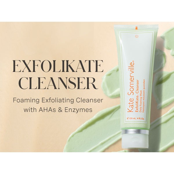 Kate Somerville ExfoliKate Cleanser 30ml Daily Exfoliating Foaming Face Wash Clinically Formulated Glycolic Acid and Lactic Acid Gentle Facial Scrub Buyon.pk
