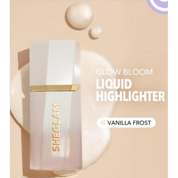 SHEGLAM Glow Bloom Liquid Highlighter-Vanilla Frost Gel Cream ...