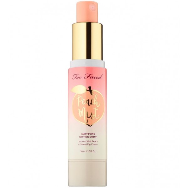 Too Faced Peach Mist Mattifying Setting Spray, Oil Free, Light Weight ...