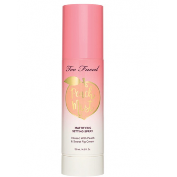 Too Faced Peach Mist Mattifying Setting Spray, Oil Free, Light Weight ...