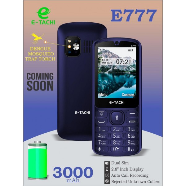 Etachi E777, 2.8 Inch Big Display, Dual sim, 3000mAH Big Battery ...