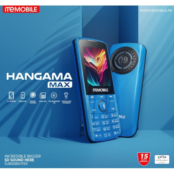 Memobile Hungama Max, 2.4 Inch Display, 3800mAH Big Battery, Dual Sim ...