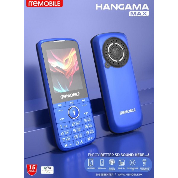 Memobile Hungama Max, 2.4 Inch Display, 3800mAH Big Battery, Dual Sim ...