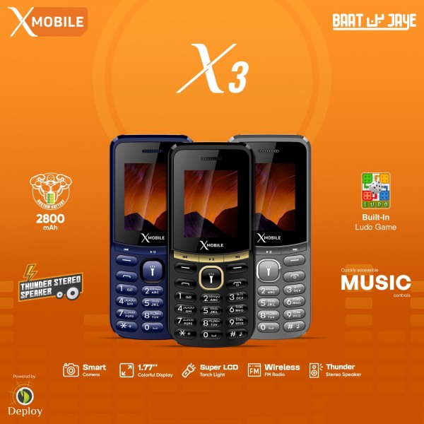 XMobile X3 - Dual Sim - 2800mAH Battery - Dedicated Music Keys - 1.8 ...