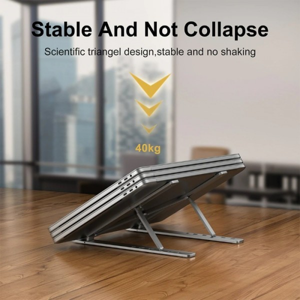 Portable Aluminium Lightweight Laptop Stand With 7 Adjustable Height ...