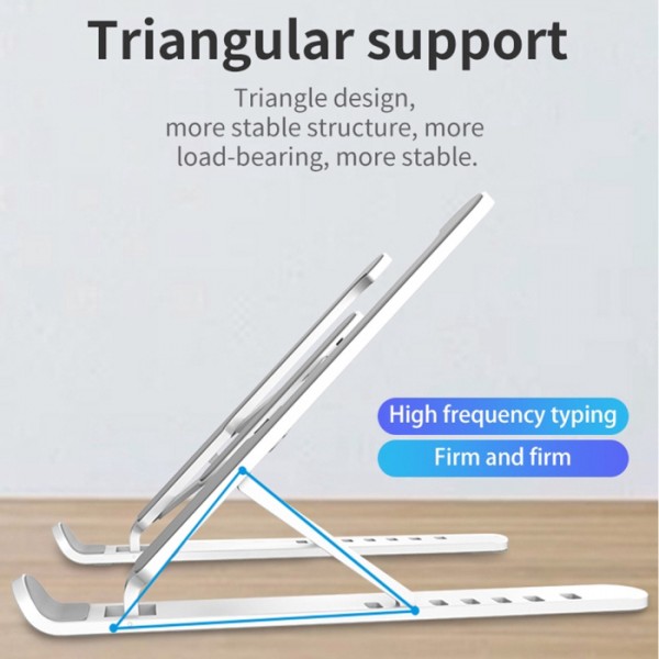 Portable Aluminium Lightweight Laptop Stand With 7 Adjustable Height ...