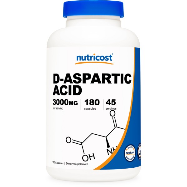 D-Aspartic Acid 3000mg - 180 Capsules - Buyon.pk