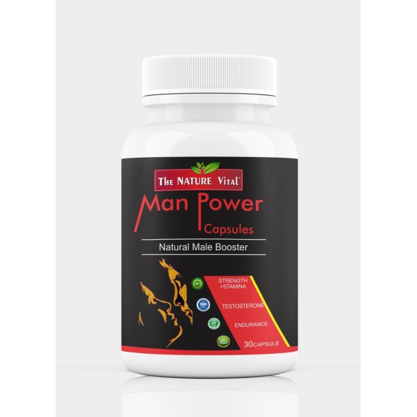 Man Power Natural Male Booster Capsules For Mens 30 Capsules - Buyon.pk