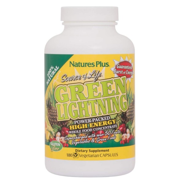Source Of Life Green Lightning Power Packed Dietary Supplement 180 ...