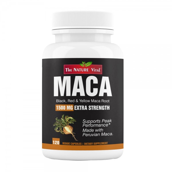 The Nature Vital Maca Extra Strength 120 Veggie Capsules 1500MG - Buyon.pk