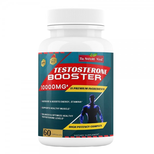 The Nature Vital Premium Testosterone Booster 60 Capsules 10000MG ...