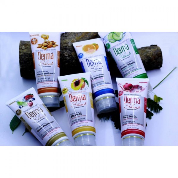 Buy Derma Shine Facial Kit - Pack of 6 Tubes - Cleanser,Scrub,Massage ...