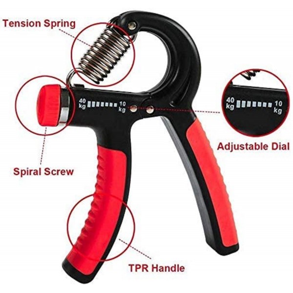 Adjustable Hand Grip Strengthener, 10kg to 40kg Hand Grip - Buyon.pk
