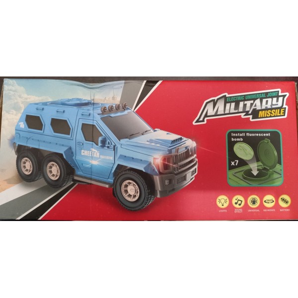 Battery Operated Colourful Military Missile Bunker Vehicle Toy for Kids ...