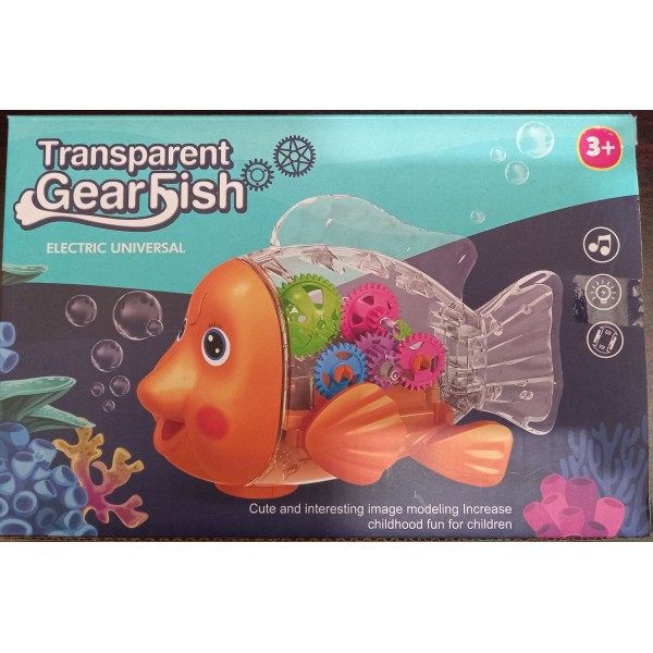 Battery Operated Super Transparent Crystal Fish Toy for Kids - Buyon.pk
