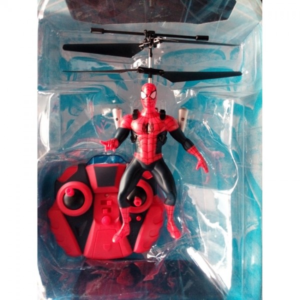 Rechargeable Remote Control Super Hero Flying Spiderman Helicopter Toy ...