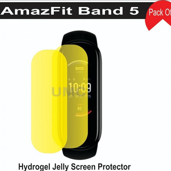 Amazefit Band 5 Screen Protector Hydrogel Jelly Pack of 3 - Buyon.pk
