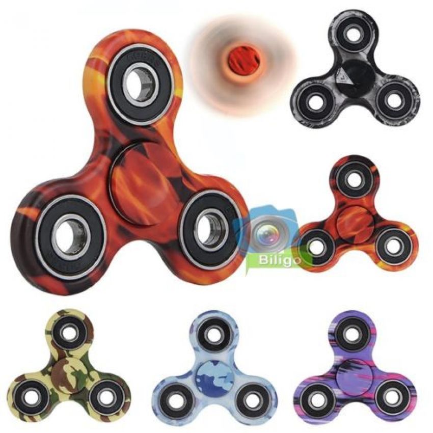 Pack of 02 Multicolor Tri-Spinner Fidget spinner