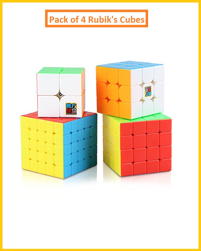 Buy Imported Pack Of 4 RubikS Cubes - 2X2 3X3 4X4 5X5 online in ...